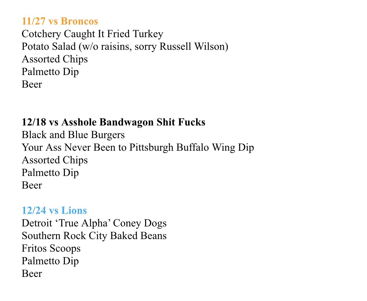 Cotchery Caught It Fried Turkey: This May Be the Best Tailgate Menu ...