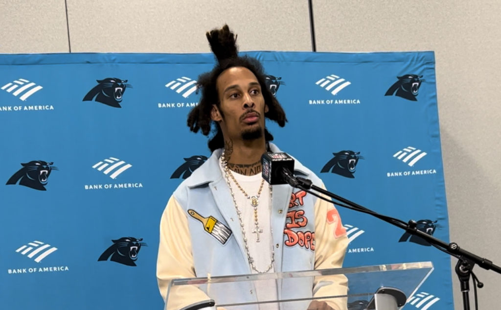 Video: Robbie Anderson Panthers vs Rams Postgame Press Conference ...